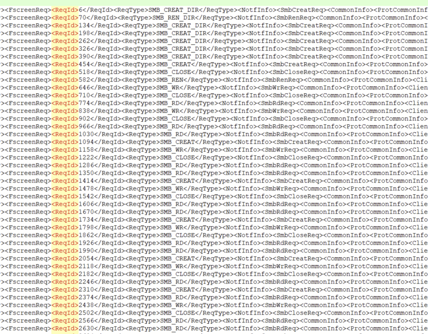 FPolicy events have non-sequential ReqID numbers - NetApp Knowledge Base